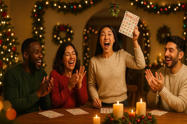 Mistletoe Match Bingo: Your Holiday Plans Need This Fun & Festive Game ...