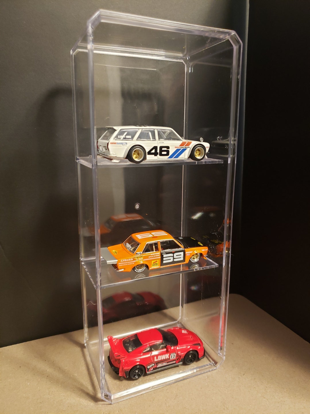 3 Tier Acrylic Display Shelf for Hot Wheels Diecast Cars or - Etsy