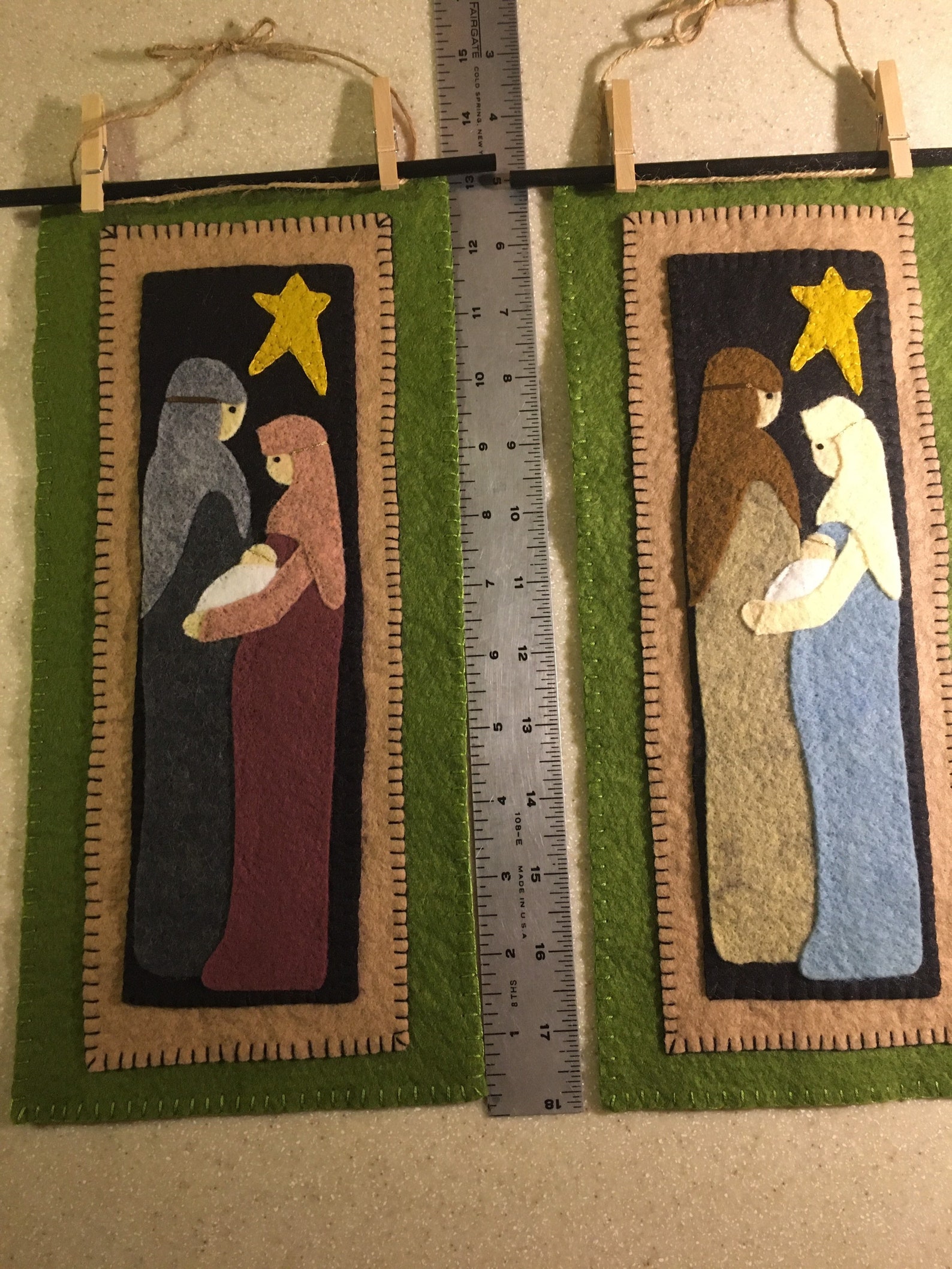 Wool Felt Nativity Wall Hanging Wool Felt Christmas Banner - Etsy