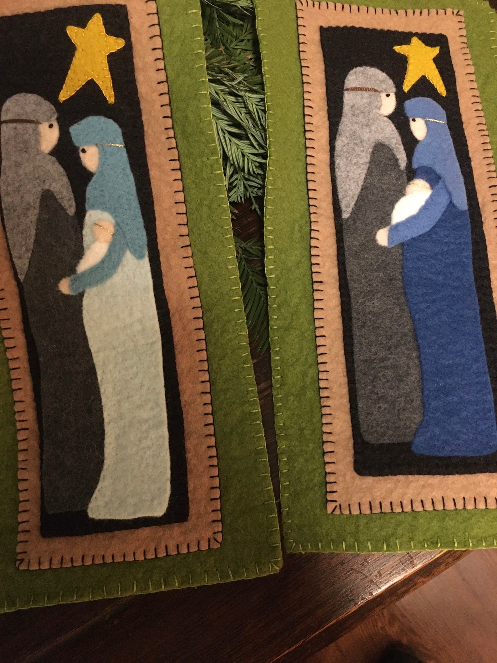Wool Felt Nativity Wall Hanging Wool Felt Christmas Banner - Etsy