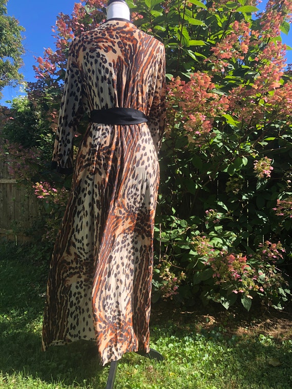 Vintage 1960s leopard print peignoir set by Velrose, … - Gem