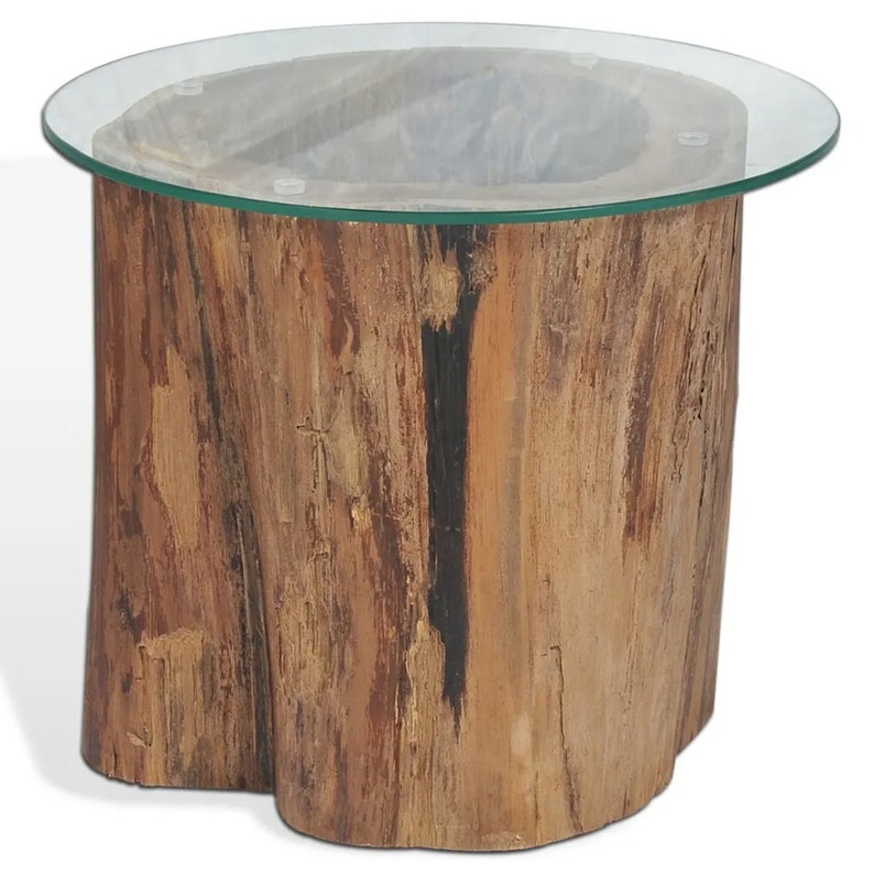 Rustic Tree Trunk Coffee Table Wood Root End Table Glass Top - Etsy Rustic Tree Trunk Coffee Table Wood Root End Table Glass Top - Etsy