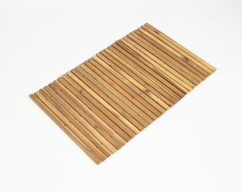 Wooden Bath Mat - Etsy UK