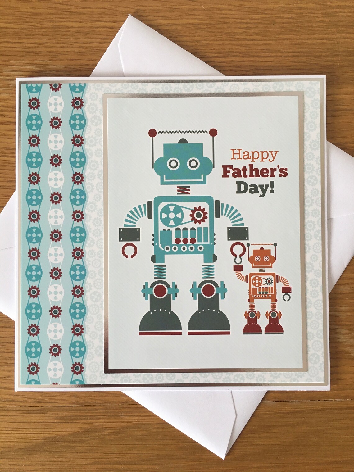 Robot Father's Day Card | Etsy