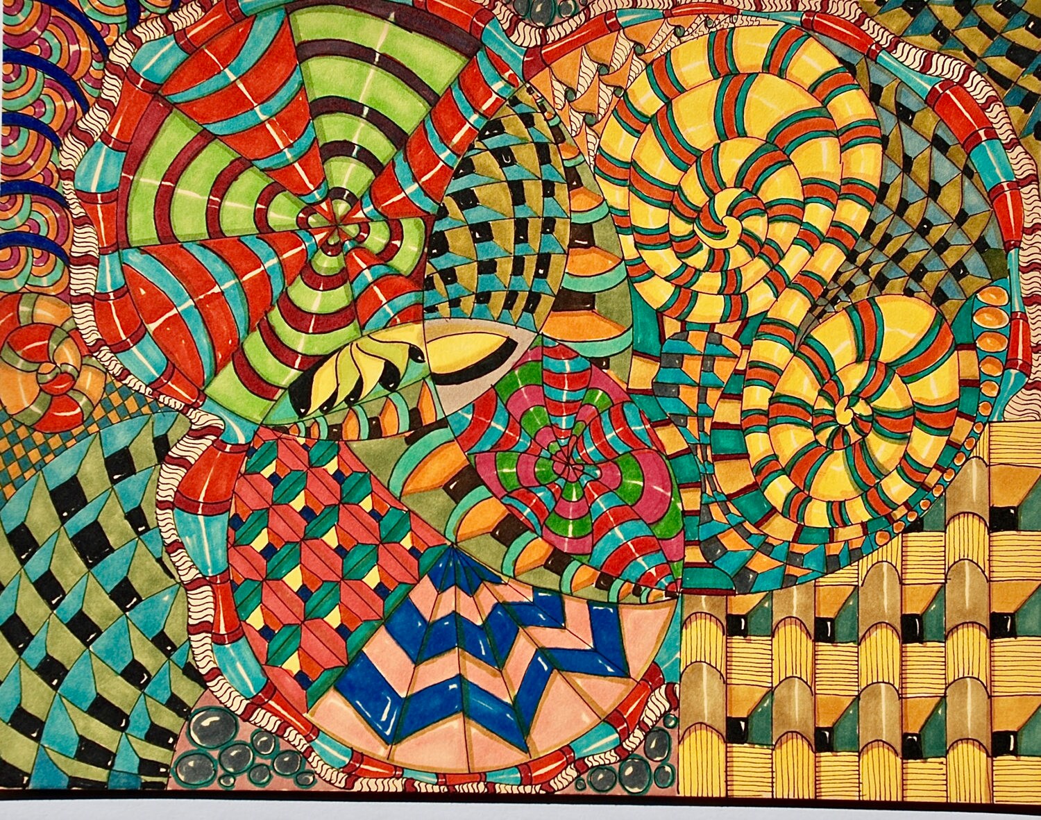 Zentangle Drawing 29december2016 - Etsy