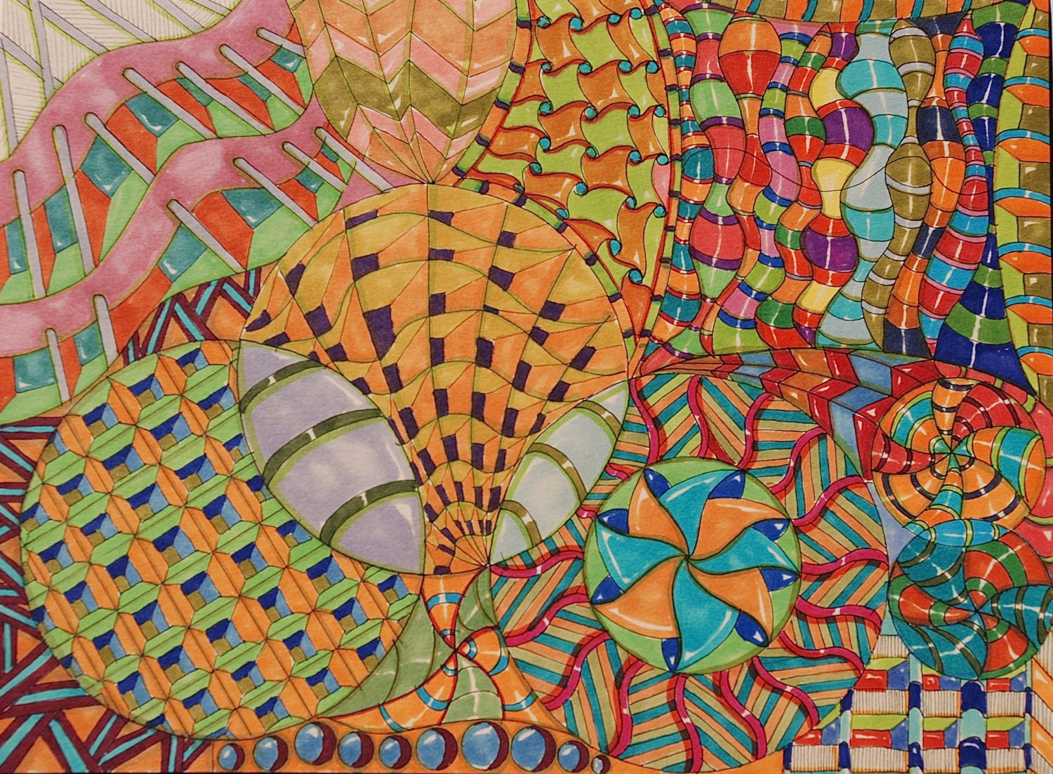 Zentangle Drawing 02june2015 - Etsy