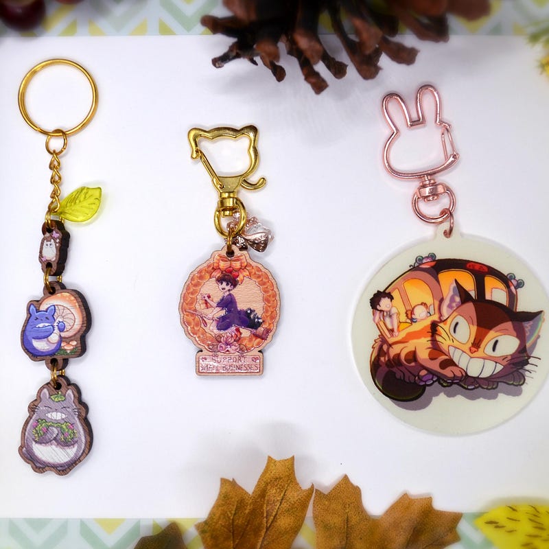 Kiki Ghibli Keychain - Etsy