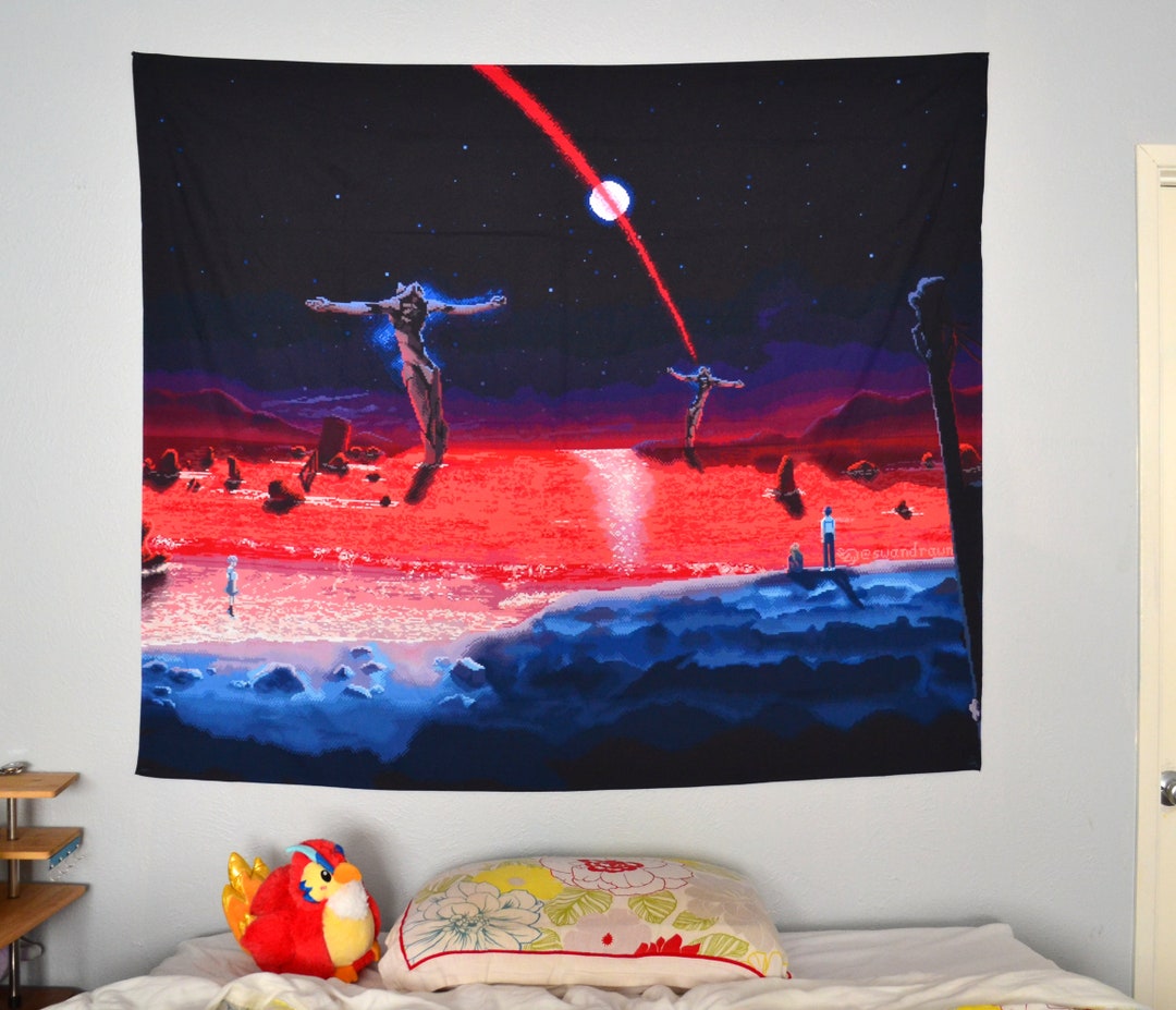 Pixel Art Wall Tapestries - Etsy