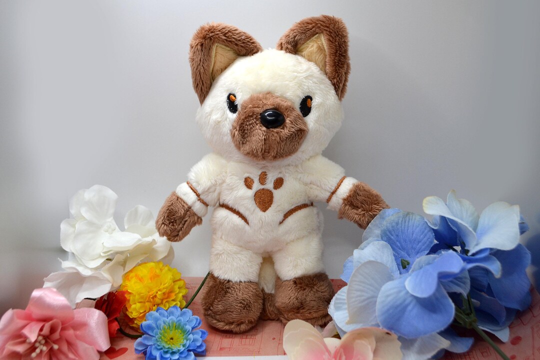 Palico Cat Teddy Keychain Plush for Monster Hunter Fans (7.25 in / 18.7 ...