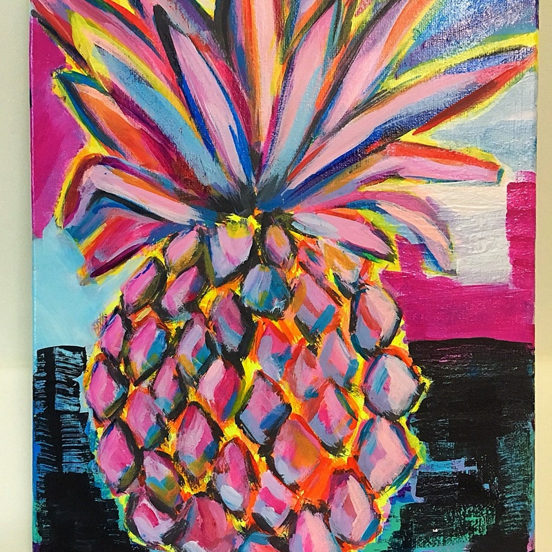 Pineapple Art - Etsy