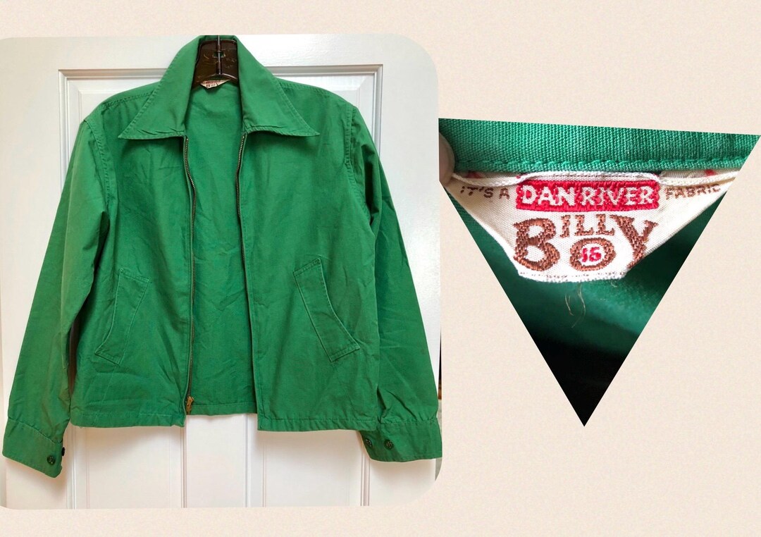 VTG 1950s Emerald Green POPLIN Sportswear Ricky Jacket - Etsy