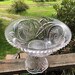 Victorian EAPG Press Cut Flint Glass CRYSTAL PUNCHBOWL on Stand - Etsy