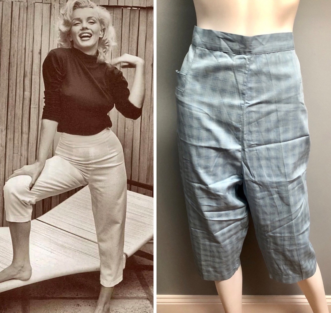 Vtg 1950s Baby-blue Deadstock Clam Digger Pants - Etsy