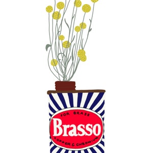 Brasso Tin Digital Art Print, Giclee, Australiana, Vintage Tin ...