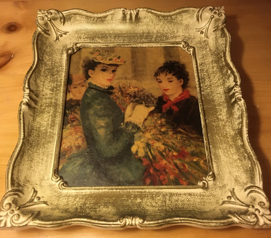 1950s Impressionist Style Cherry Jeffe Huldah Framed Print. Two Girls ...