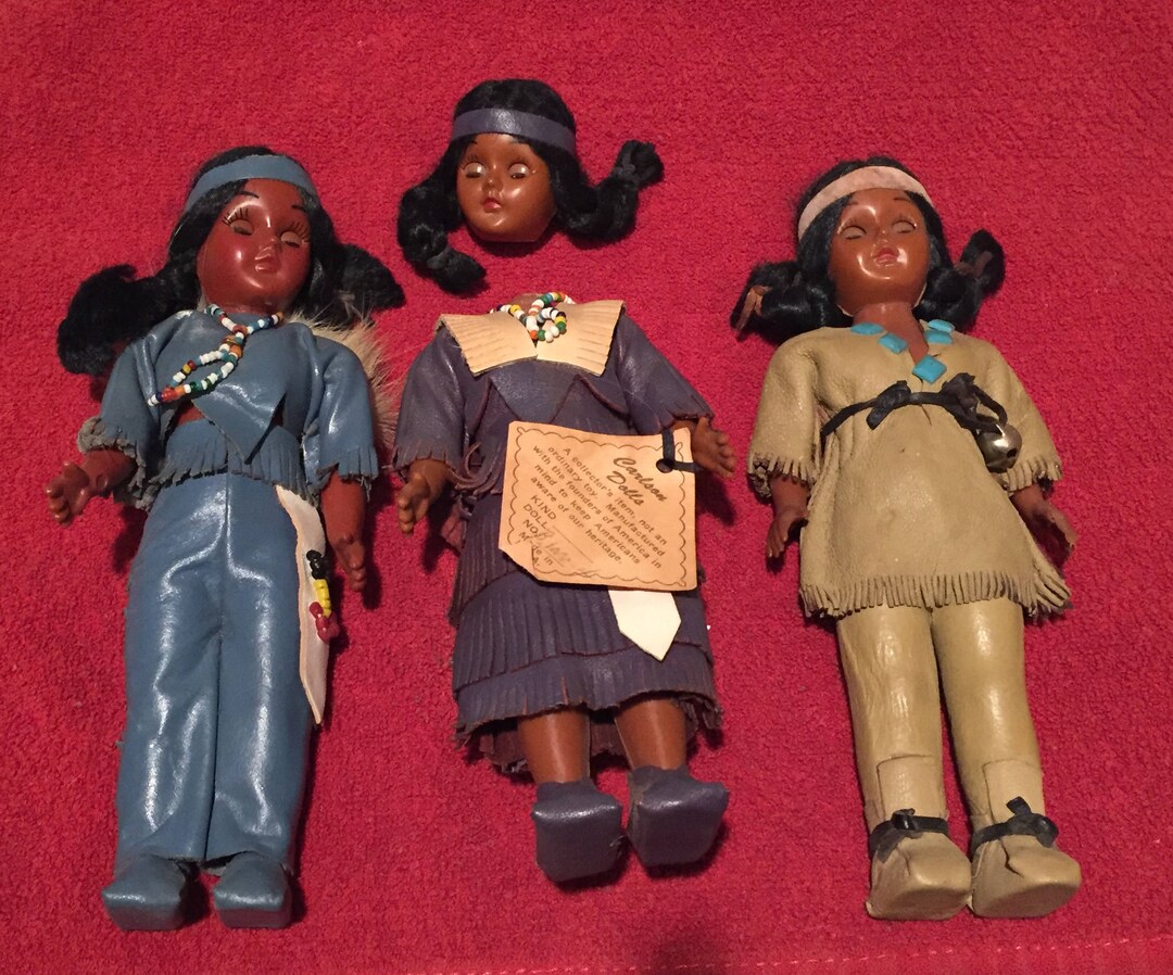 Collectors Item: (as Is) 3-native American Women Carlson Dolls Sleepy ...