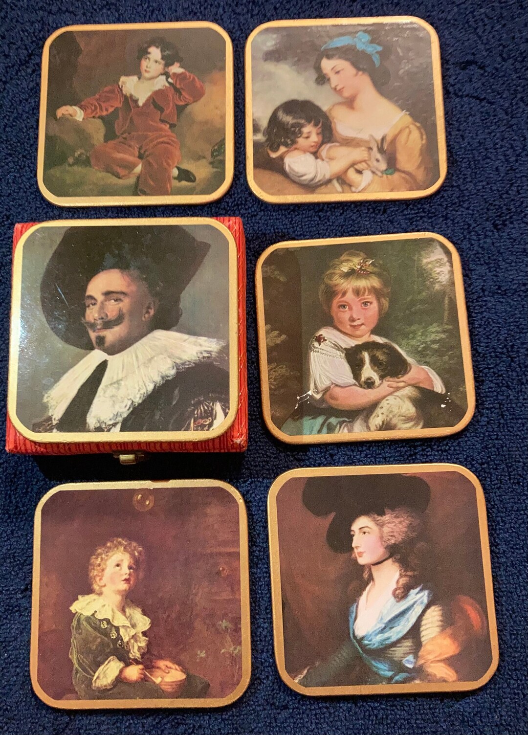 Set 6 Vintage WIN-EL-WARE Coasters in Hard Case, Made in England - Etsy