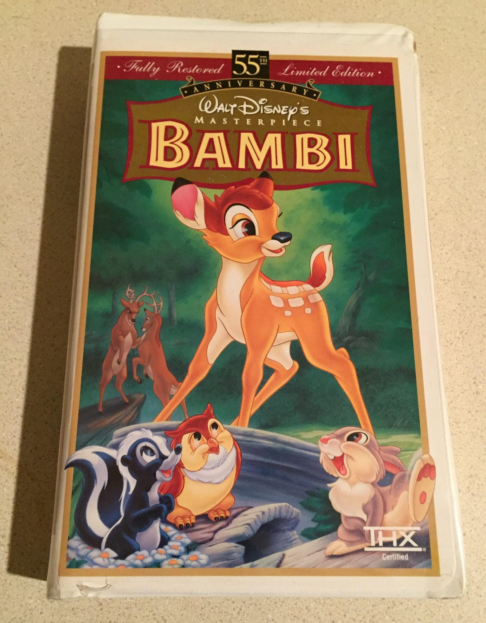 Collectors Item: Bambi 1997 VHS Disney Masterpiece Collection 55th ...