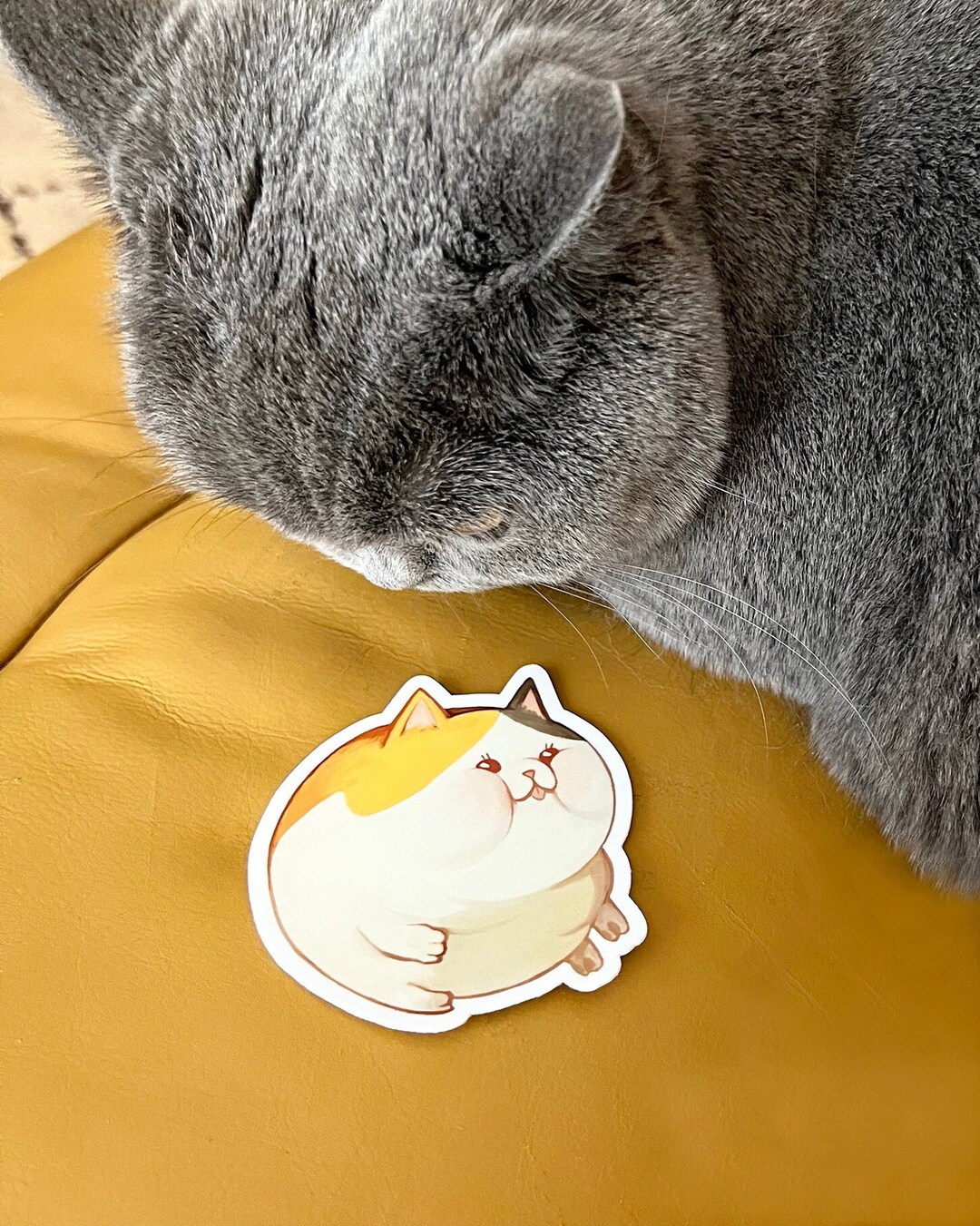 FFXIV Fat Cat Vinyl Sticker - Etsy