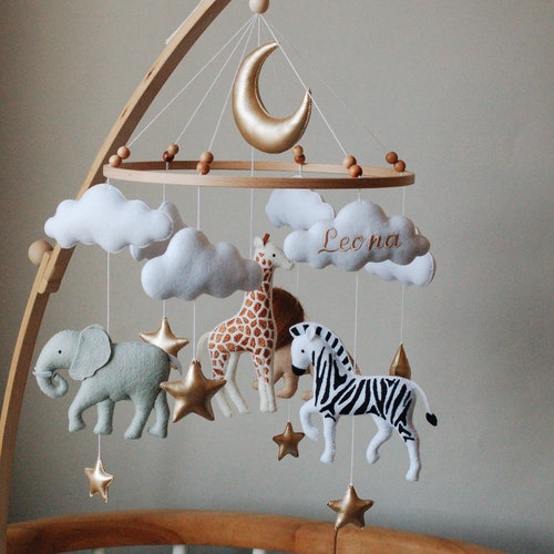 Lion Baby Mobile for Crib Safari Animals Nursery Decor - Etsy