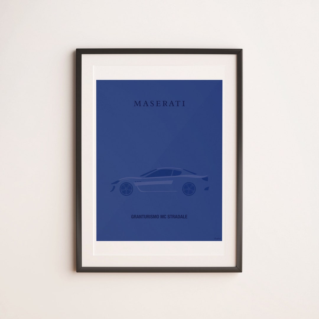 Maserati Granturismo MC Print, Wall Decoration, Room Decor, Digital ...