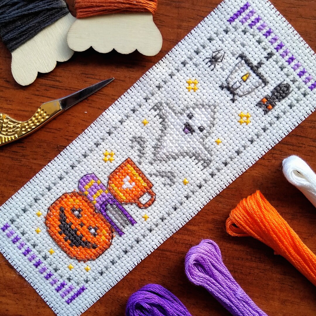 Spooky Surprise Cross Stitch Pattern Instant Download PDF Coffee Lover ...