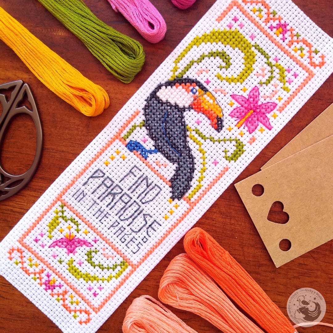 Toucan Cross Stitch Bookmark Pattern, Digital Download PDF Chart, Find ...