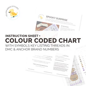 Spooky Surprise Cross Stitch Pattern Instant Download PDF Coffee Lover ...