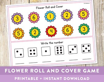 Winter Snowman Roll and Cover Game - Mathematics, 1st Grade ...
