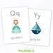 Kids Flash Cards - Learn the Alphabet - Printable Letters - 26 Cute ...