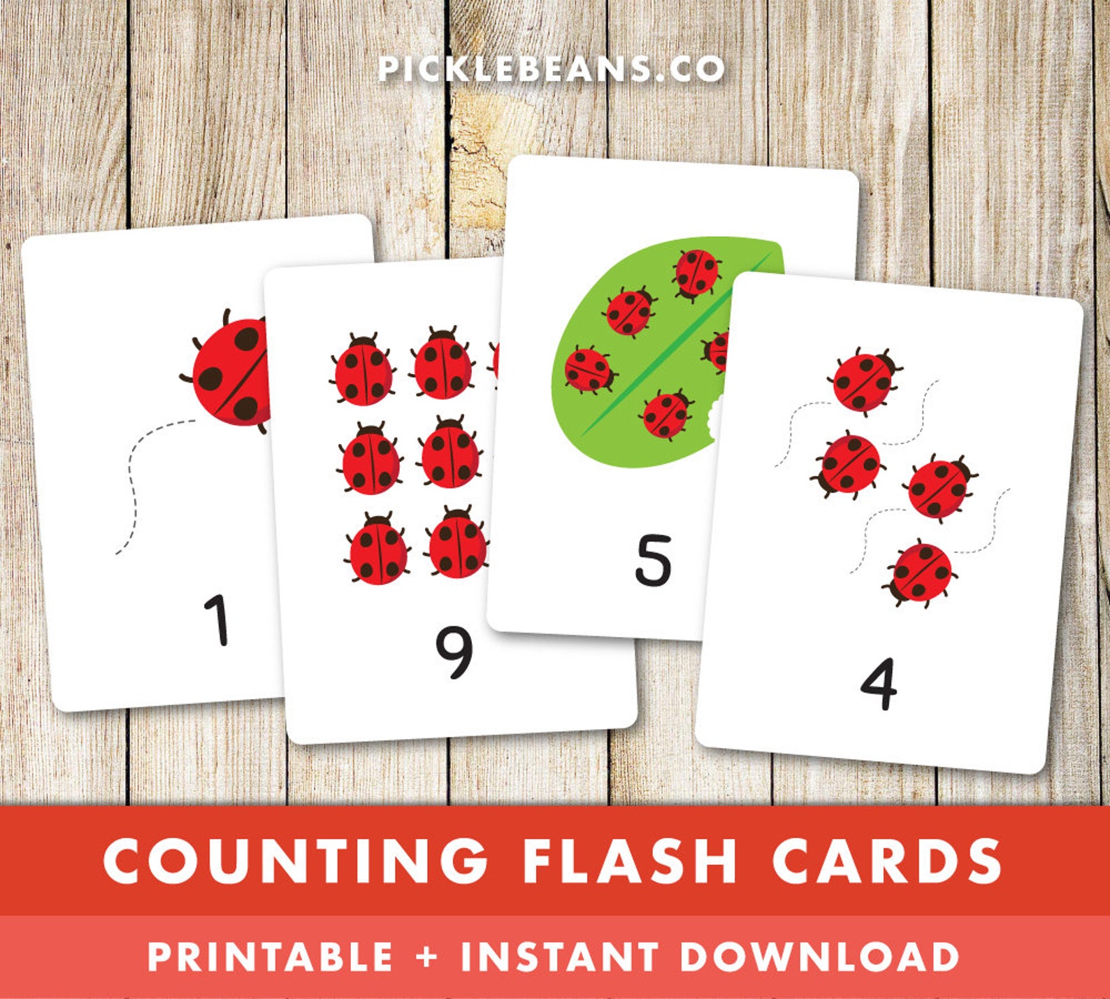 Counting Flash Cards - Preschool, Toddler, Numeracy, Numbers, Daycare ...