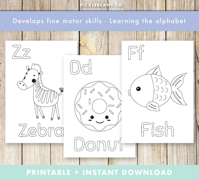 Alphabet Coloring Sheets - Preschool, Toddler, Daycare, Letters ...
