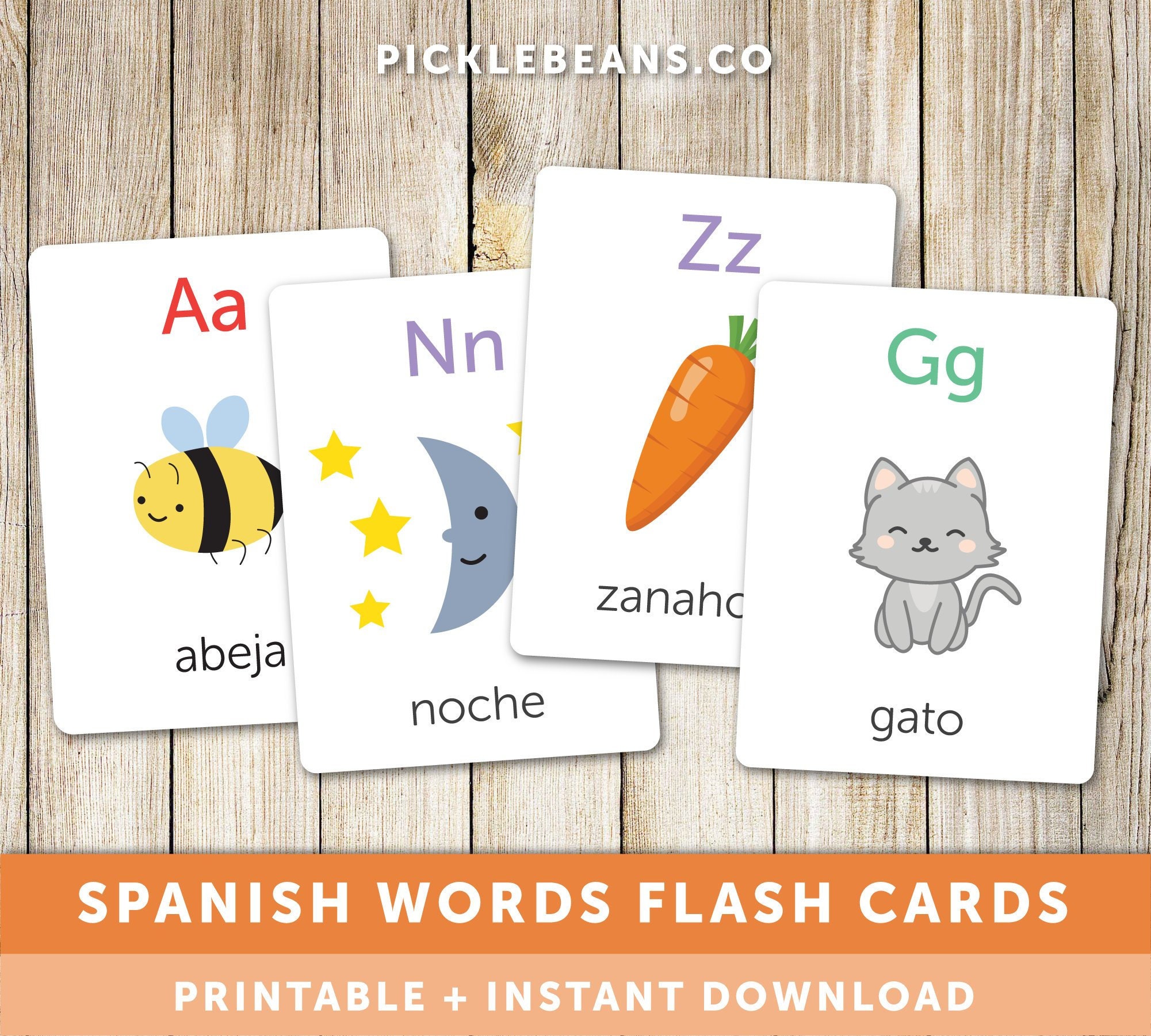 Spanish Alphabet With Pictures For Kids