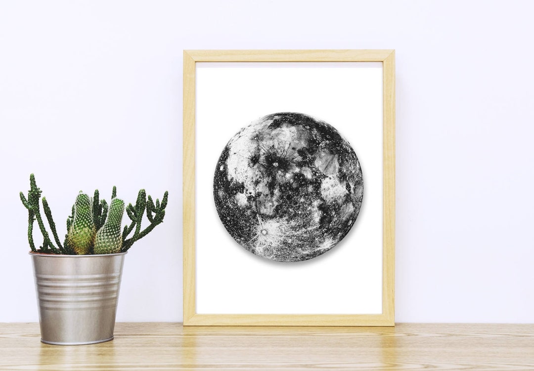 La Luna Print, Large Moon Print, La Lune Print, Printable Wall Art ...