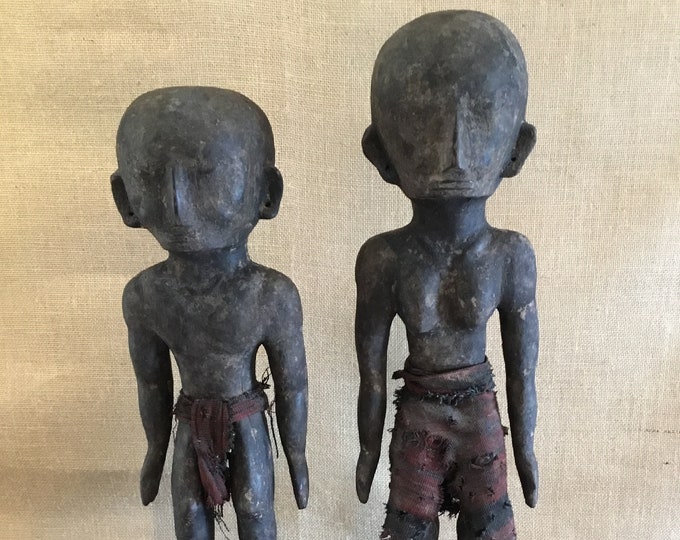 Large Pair of Bulul, Rice Gods, Ifugao, Tribe, Luzon, Philippines ...