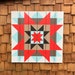 Red Star Blue Sky Quilt on Western Red Cedar - Etsy