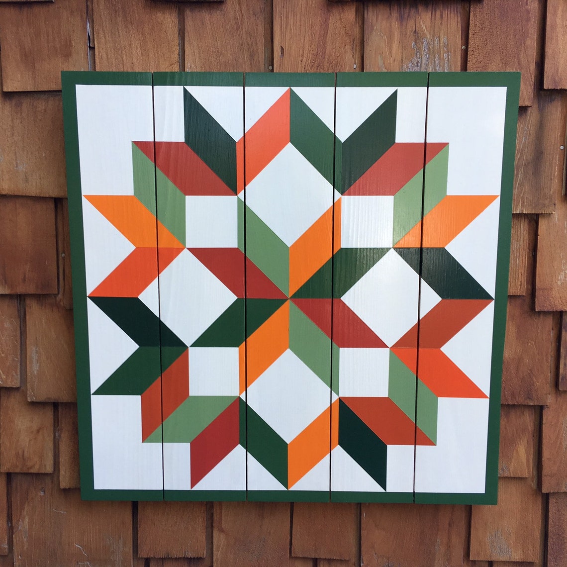 Fall Carpenters Wheel Barn Quilt on Western Red Cedar - Etsy