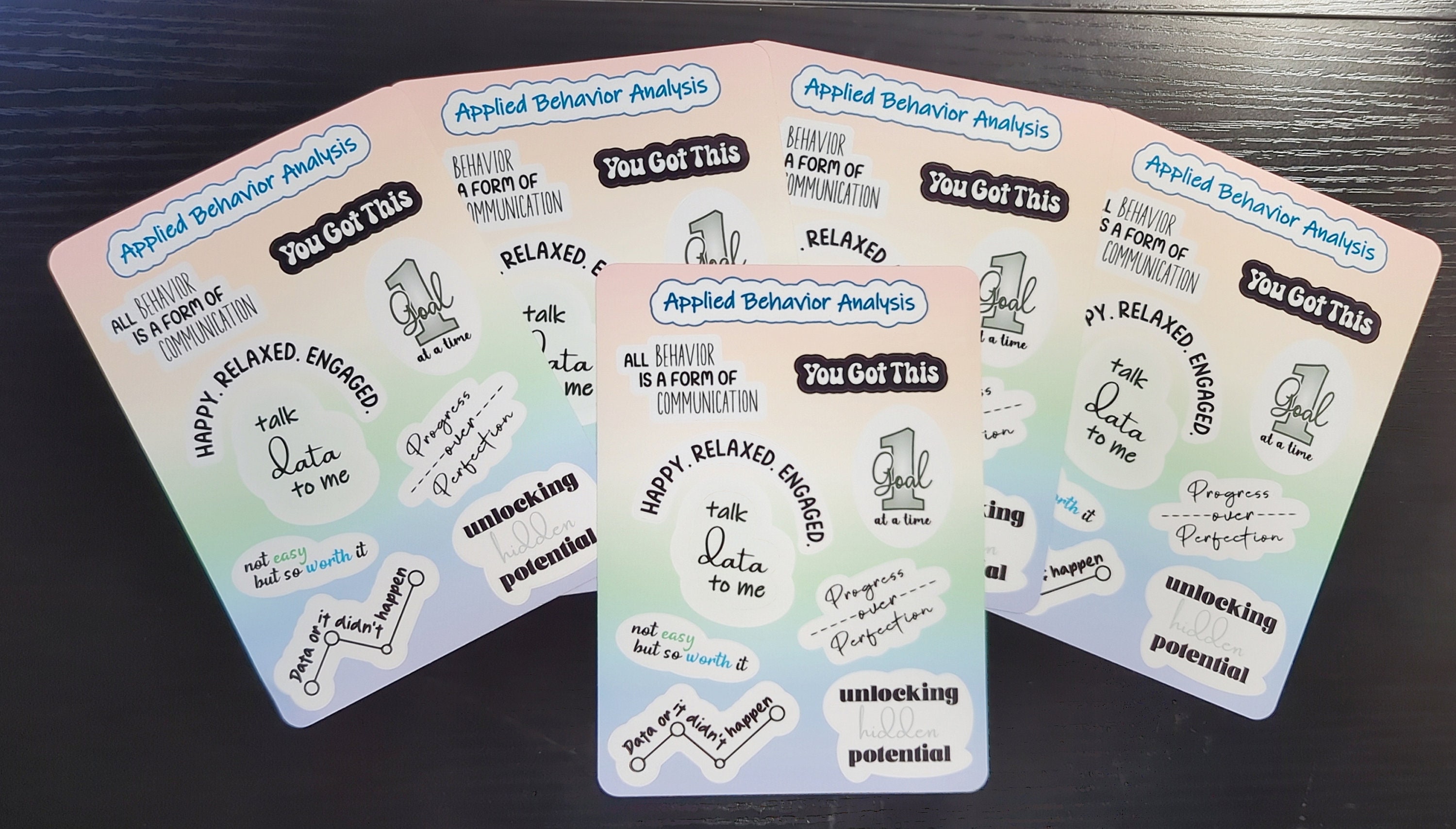 ABA Decals/sticker Sheet. the Sheet Measures 5.5 X - Etsy