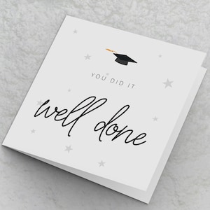 Graduation Card, Congratulations Card, Graduation Card for Son or Daughter, Simple Graduate Card ...