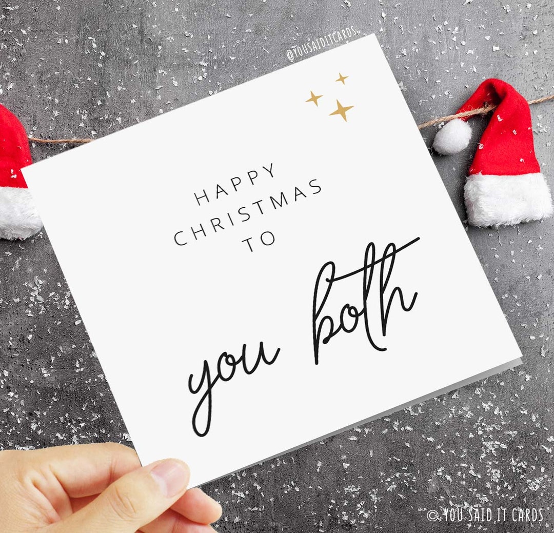 Happy Christmas to You Both Christmas Card for a Couple Xmas - Etsy