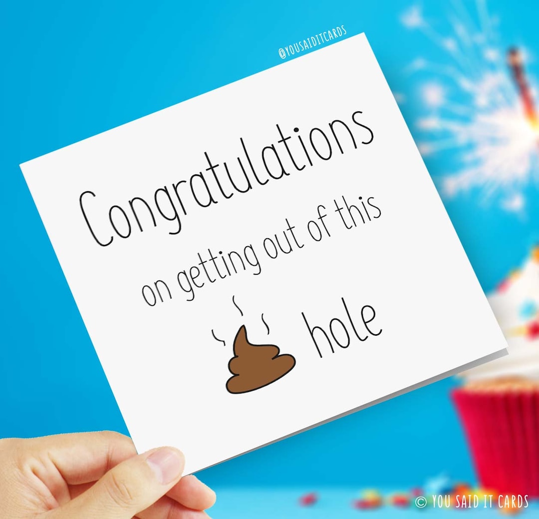 Funny Leaving Card - Rude & Offensive Goodbye Cards, Congrats on ...