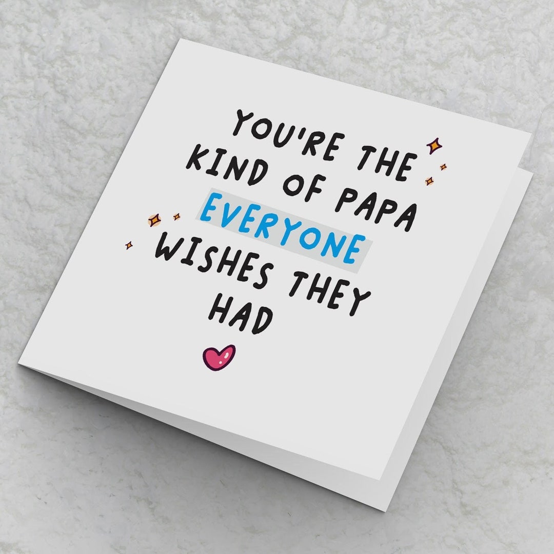 Papa Birthday Card, Birthday Cards for Papa, Grandad Birthday Cards ...