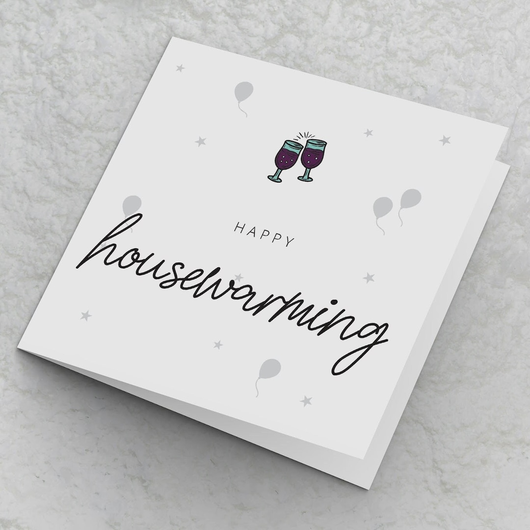 Housewarming Card, New Home Card, Moving Card, Happy Housewarming Card ...