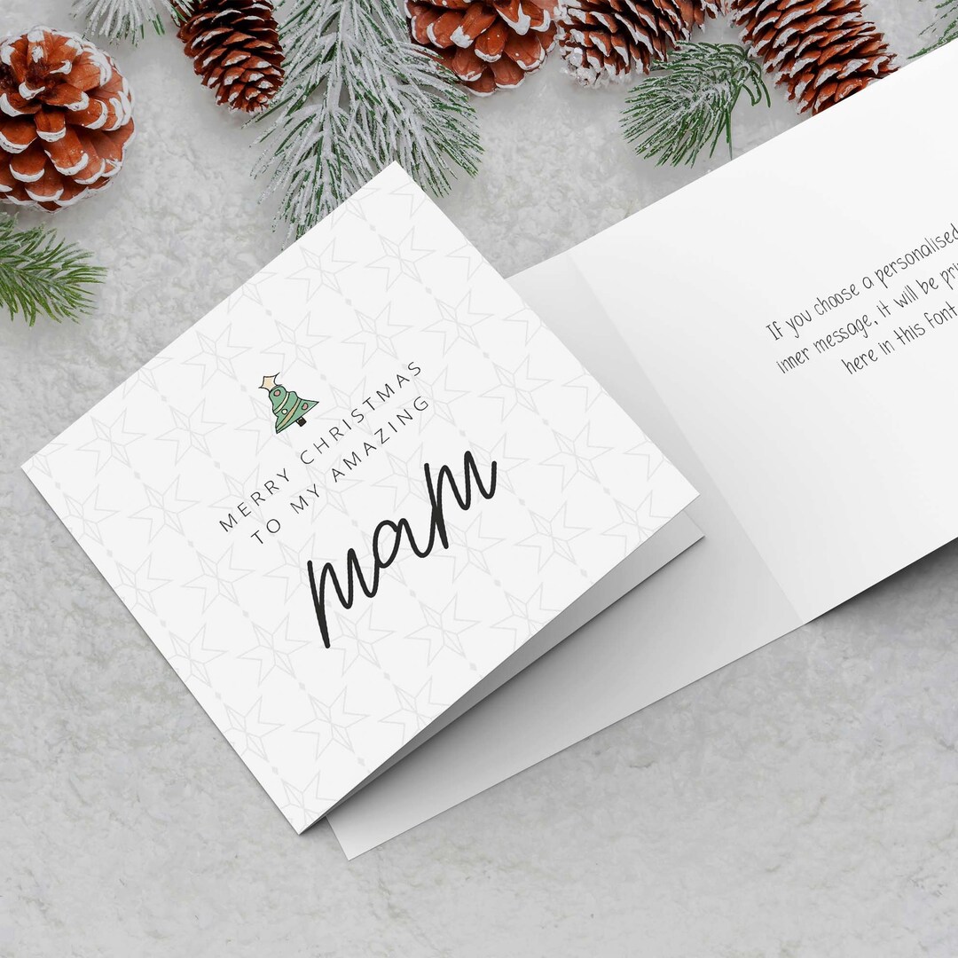 Christmas Card for Mam - Merry Christmas to My Amazing Mam - Christmas ...