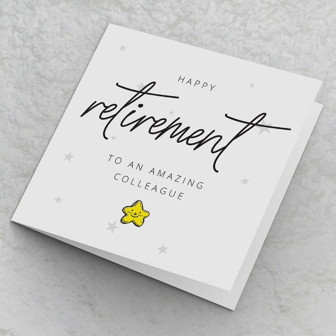 Retirement Card for Work Friends, Happy Retirement Card, Amazing ...