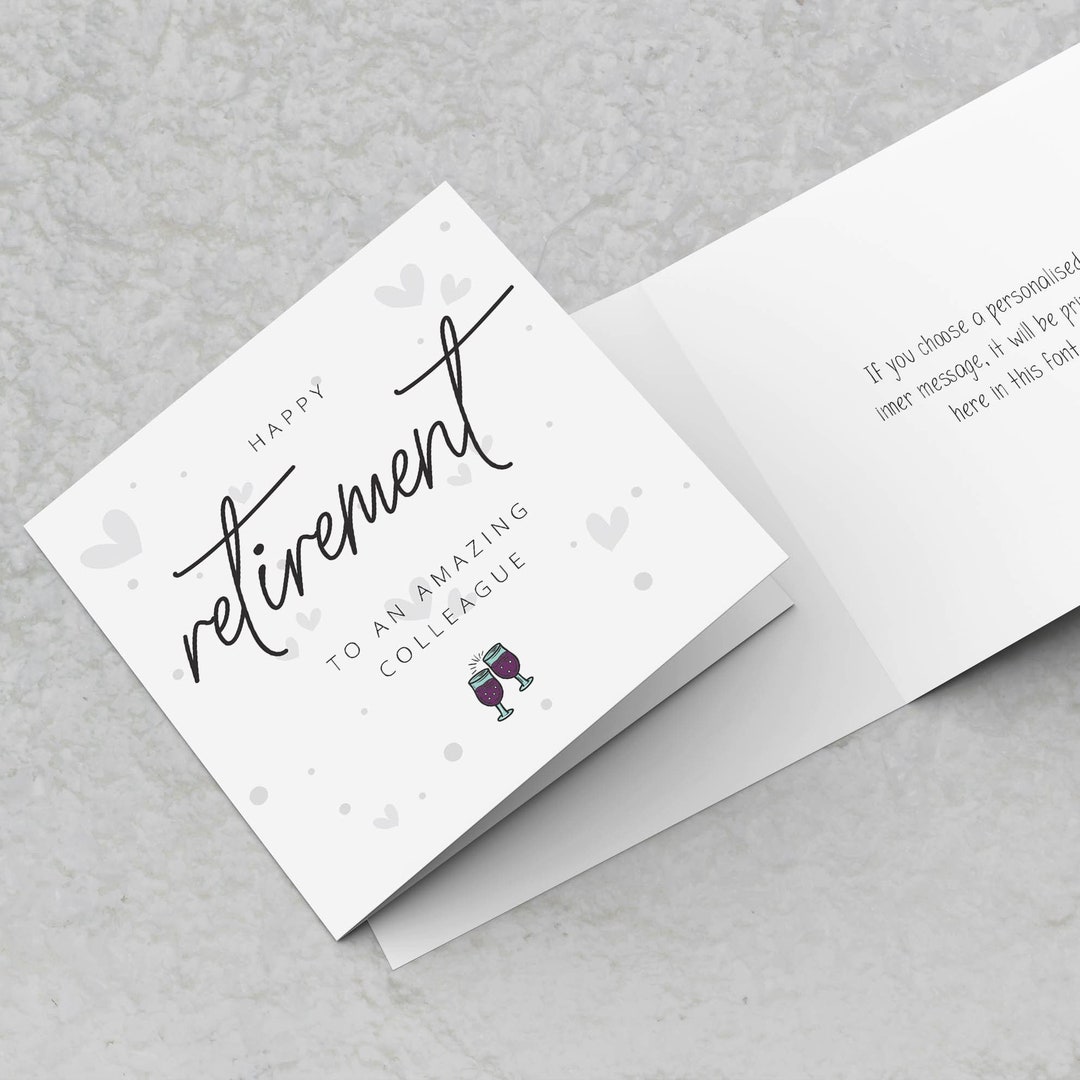 Retirement Card, Happy Retirement Card, Work Friends Card, Amazing ...