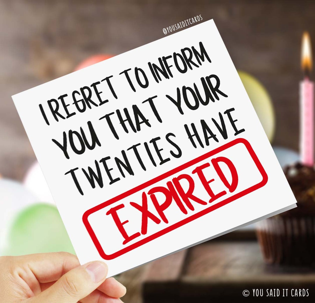 Funny, Rude, Offensive Birthday Cards - I Regret to Inform You That ...