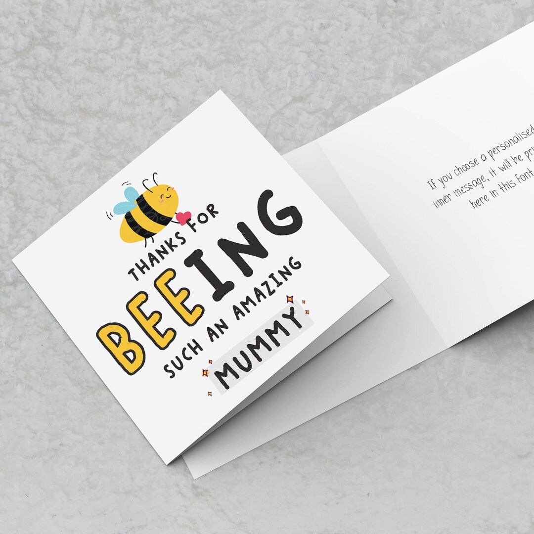 Mummy Thank You Birthday Card, Thanks for Beeing Such an Amazing Mummy ...