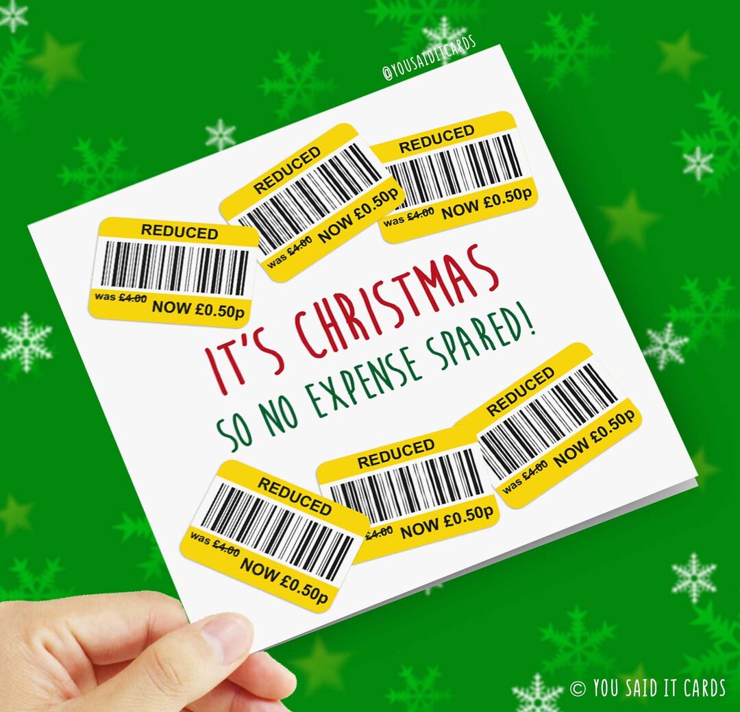 It's Christmas so No Expense Spared Funny Reduced Budget - Etsy