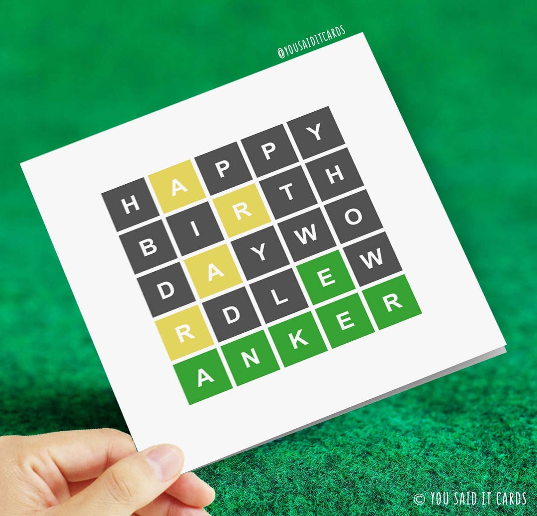 Happy Birthday Wordle Wanker - Funny Birthday Cards Novelty Card for ...